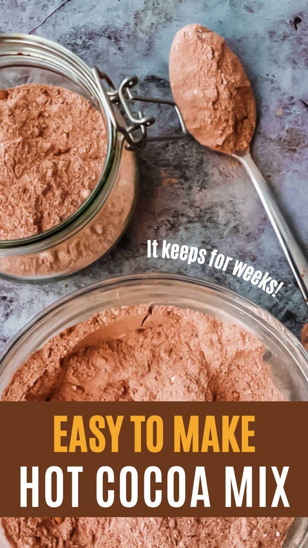 5-minute Hot Cocoa Mix (5 ingredients) - Vintage Kitchen Notes