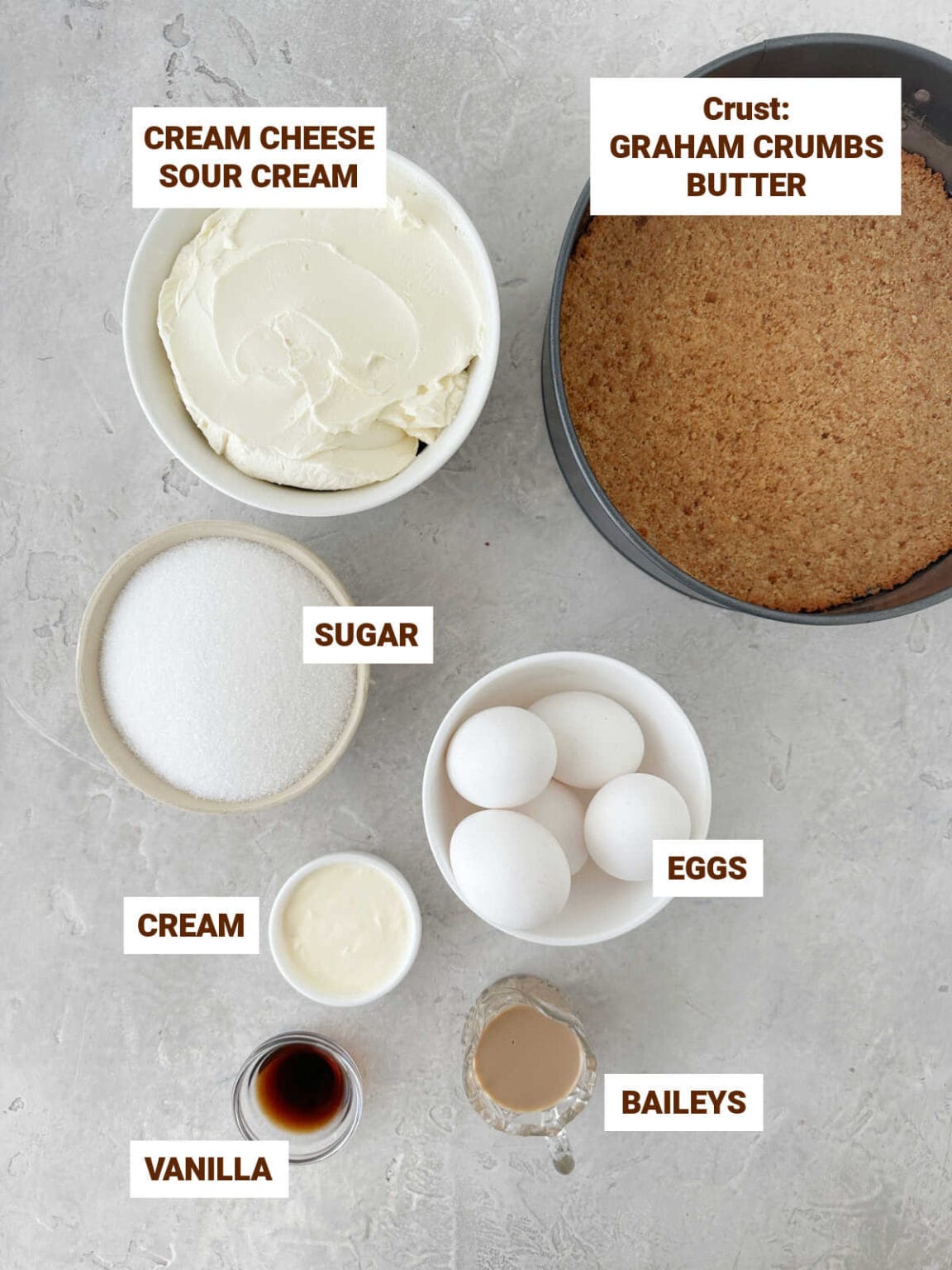 Creamy Baileys Cheesecake - Vintage Kitchen Notes