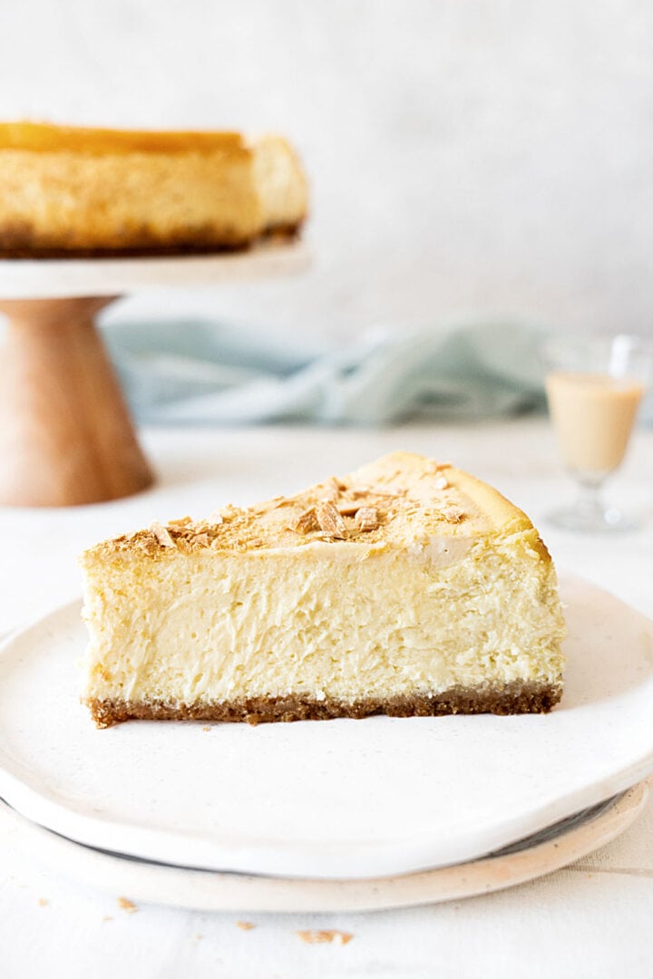 Creamy Baileys Cheesecake - Vintage Kitchen Notes