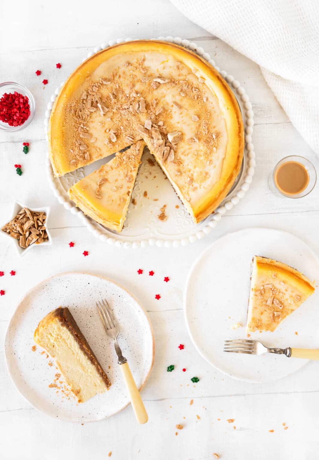 Creamy Baileys Cheesecake - Vintage Kitchen Notes