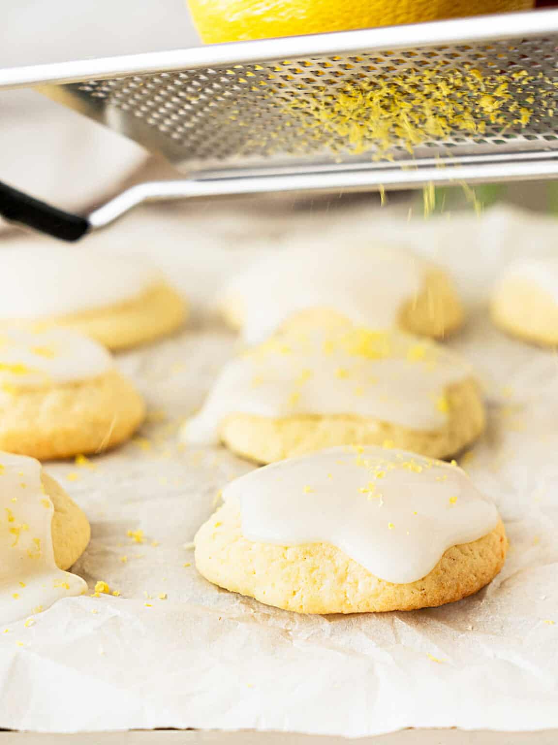 Soft Lemon Ricotta Cookies (with lemon glaze) - Vintage Kitchen Notes
