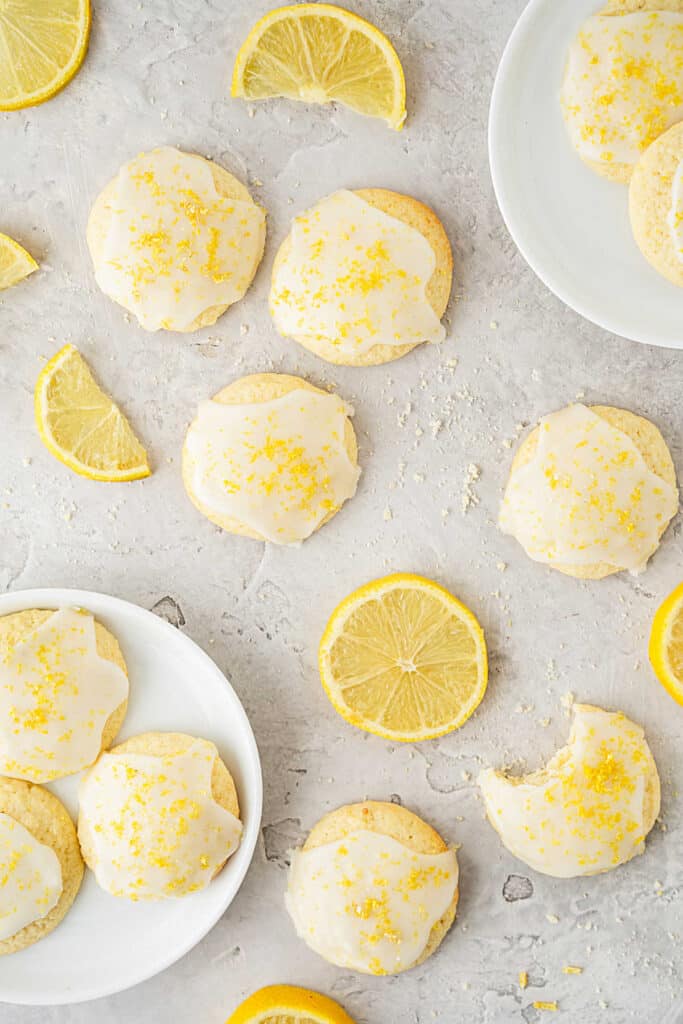 Soft Lemon Ricotta Cookies (with lemon glaze) - Vintage Kitchen Notes