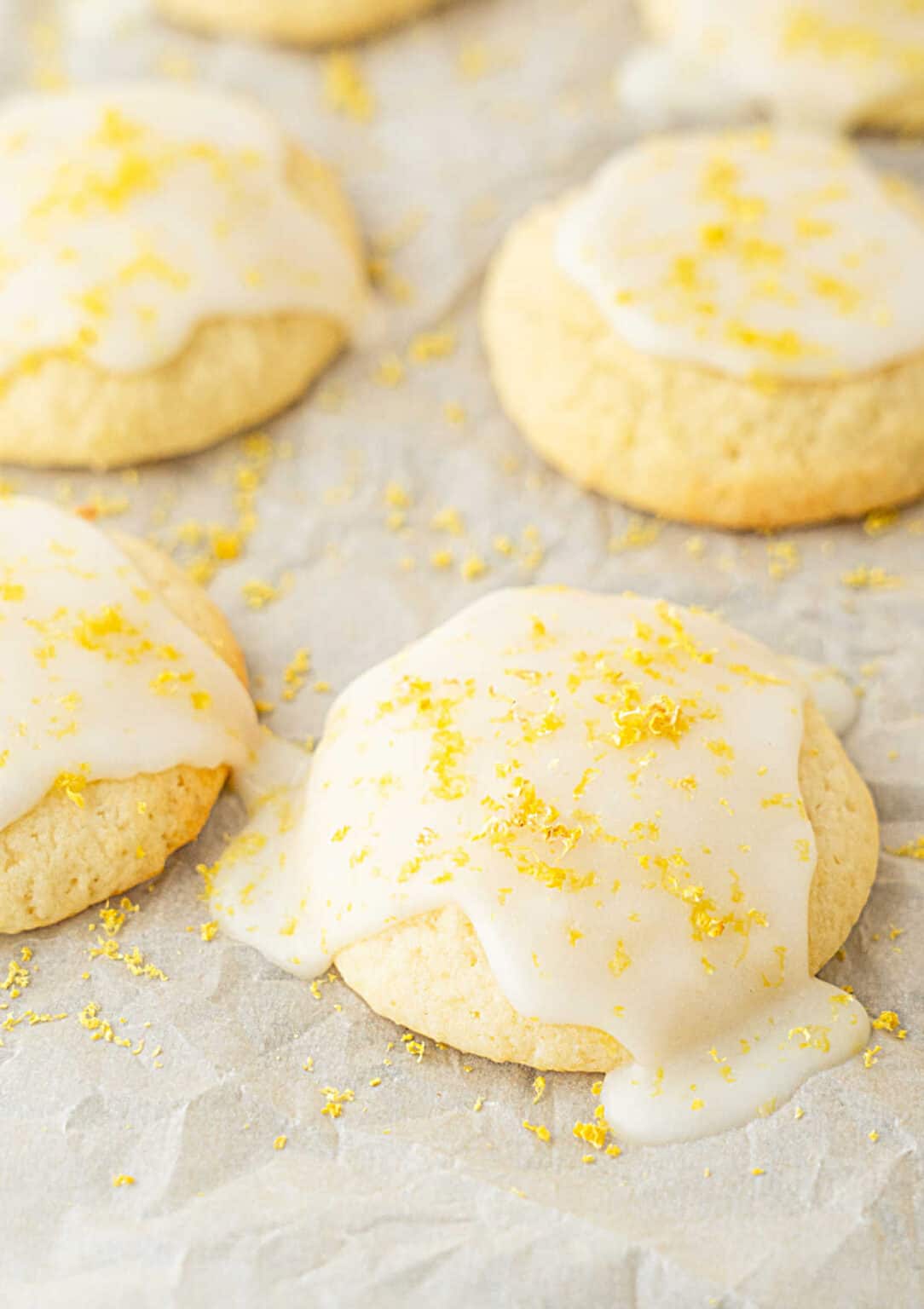 Soft Lemon Ricotta Cookies (with lemon glaze) - Vintage Kitchen Notes
