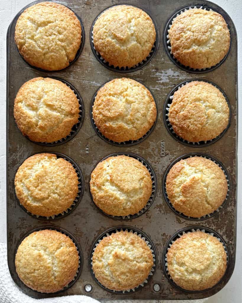 Coconut Muffins (easy, bakery-style) - Vintage Kitchen Notes