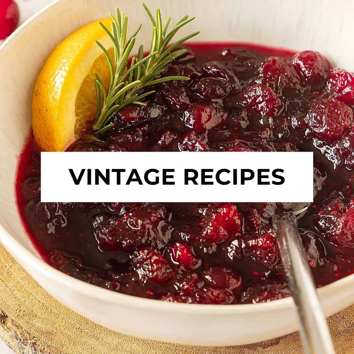 Recipe Index - Vintage Kitchen Notes