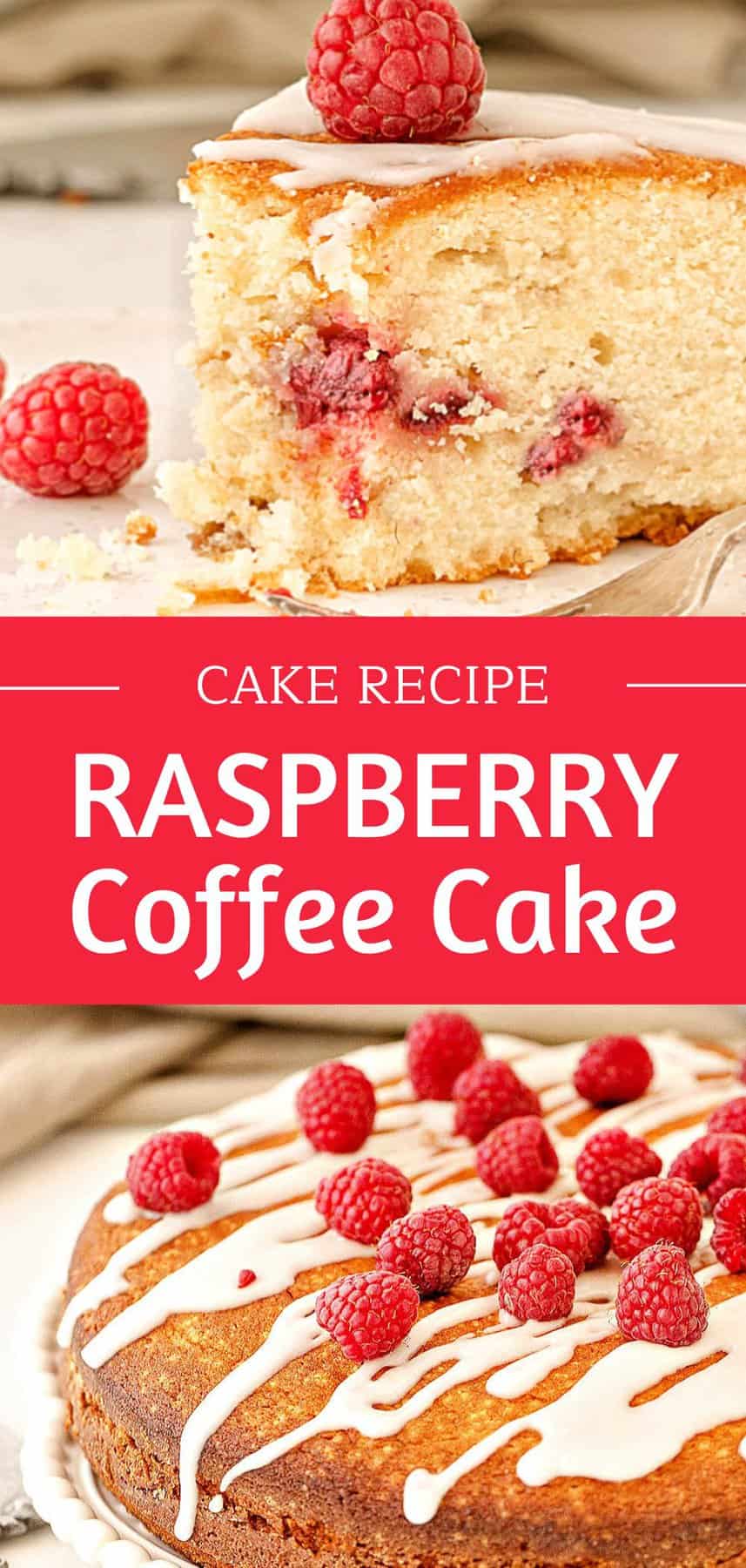 Glazed Raspberry Coffee Cake (with sour cream) - Vintage Kitchen Notes