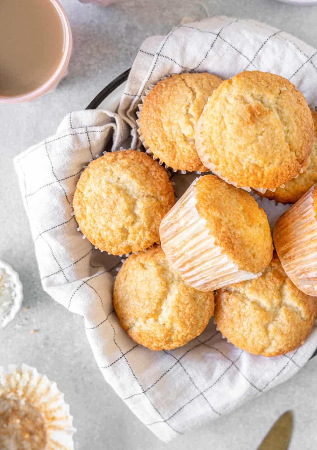 Coconut Muffins (easy, bakery-style) - Vintage Kitchen Notes