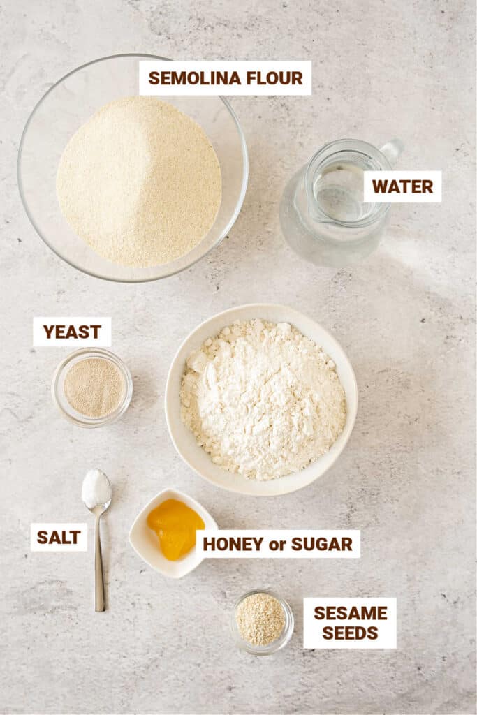 Semolina Bread Rolls (yeasted) - Vintage Kitchen Notes