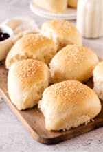 Semolina Bread Rolls (yeasted) - Vintage Kitchen Notes