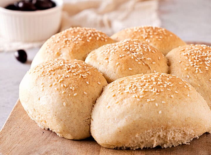 Semolina Bread Rolls (yeasted) - Vintage Kitchen Notes