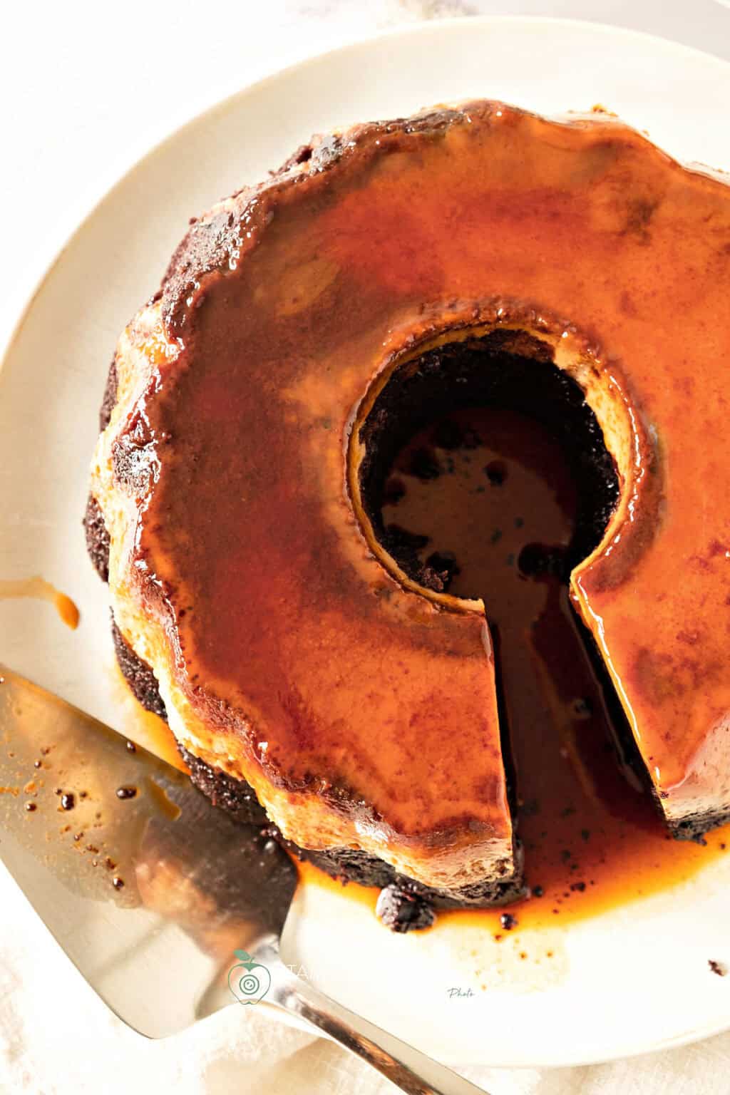 Chocoflan (Chocolate Flan Cake) - Vintage Kitchen Notes