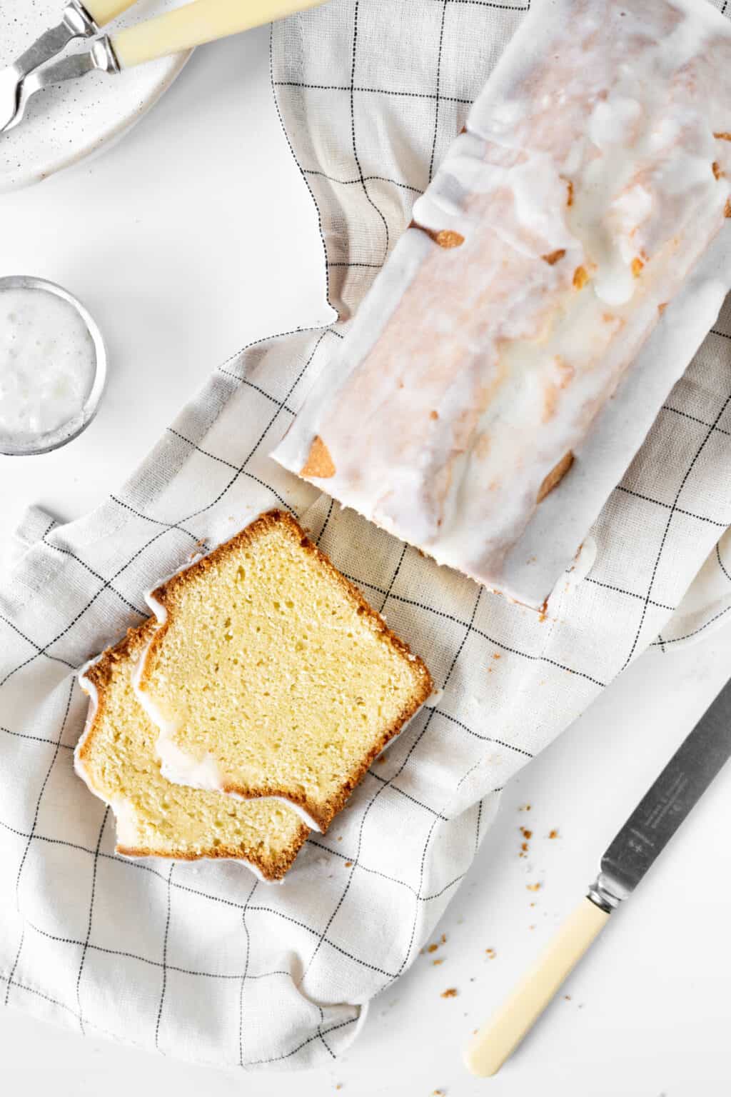 Glazed Vanilla Pound Cake - Vintage Kitchen Notes
