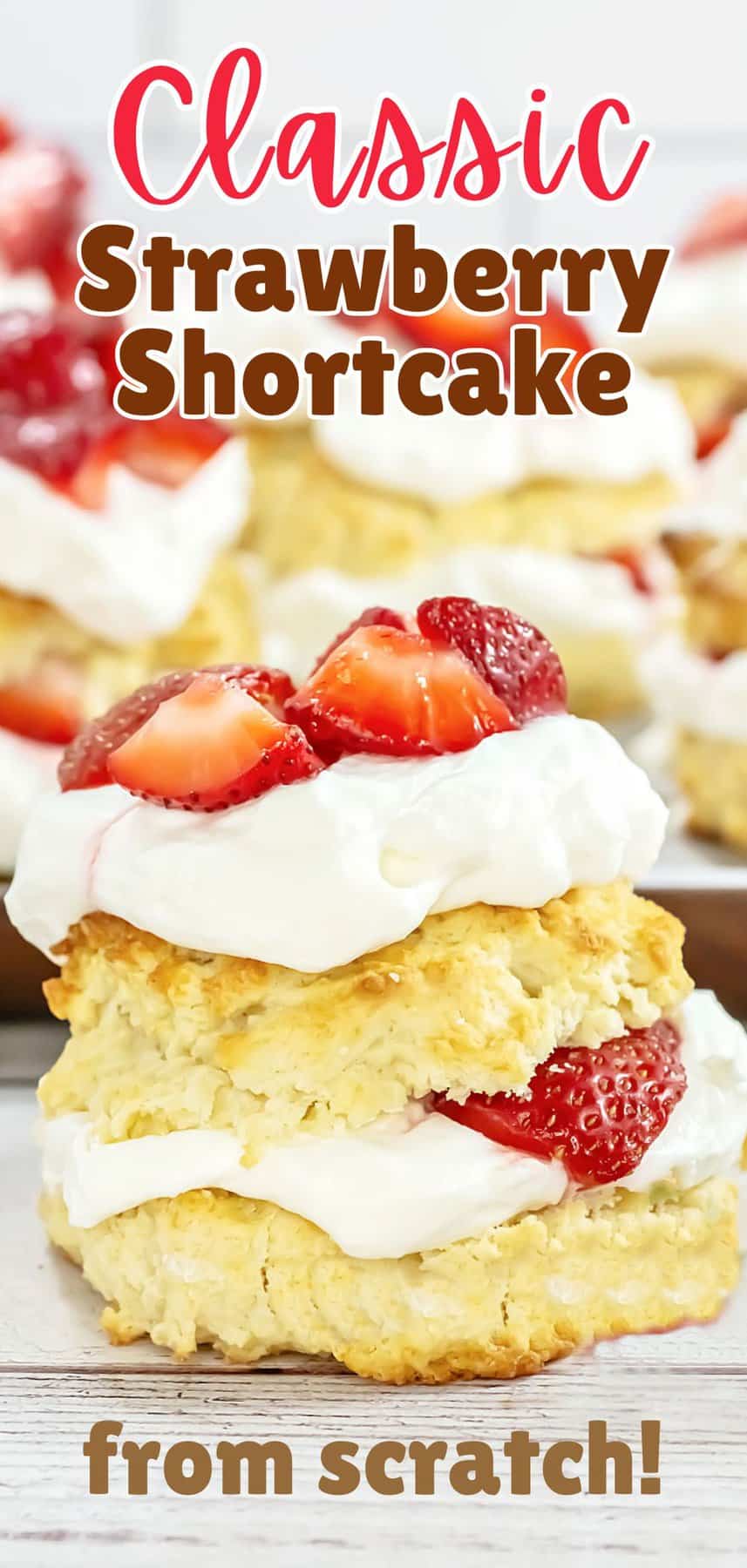 Classic Strawberry Shortcake (with whipped cream) - Vintage Kitchen Notes