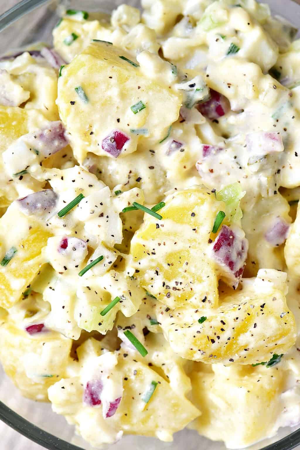 Classic Potato Salad (with creamy dressing) - Vintage Kitchen Notes