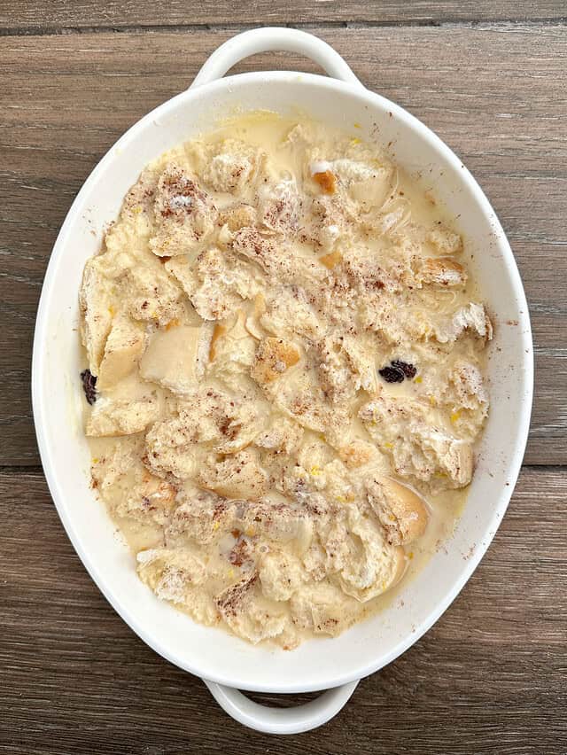 Bread Pudding with Raisins - Vintage Kitchen Notes
