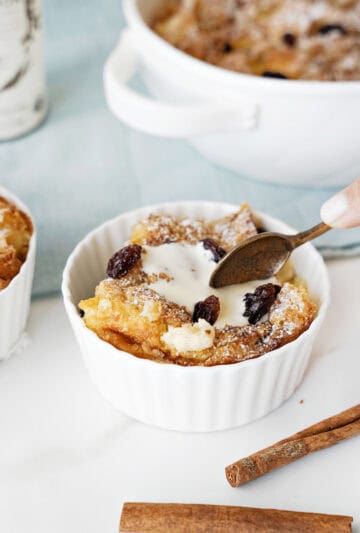 Bread Pudding with Raisins - Vintage Kitchen Notes
