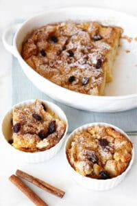 Bread Pudding with Raisins - Vintage Kitchen Notes