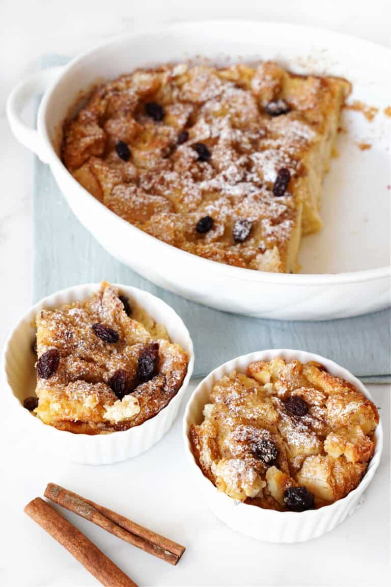 Bread Pudding with Raisins - Vintage Kitchen Notes
