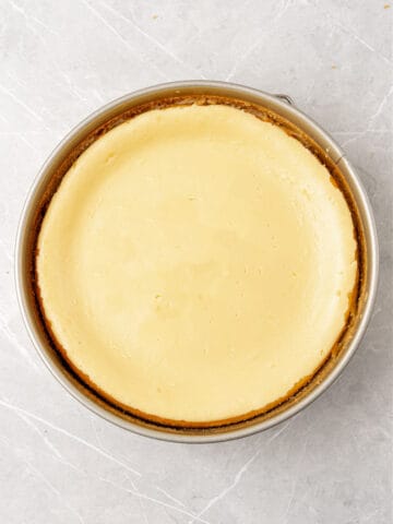 Baked Cheesecake with Cherry Topping - Vintage Kitchen Notes