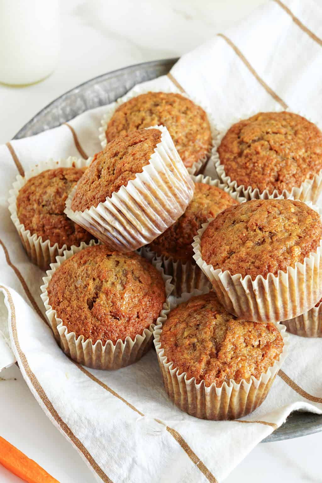 Banana Carrot Muffins (quick and easy) - Vintage Kitchen Notes