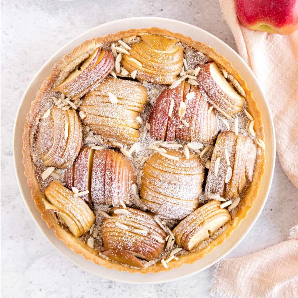 Apple Frangipane Tart (with almond cream) - Vintage Kitchen Notes