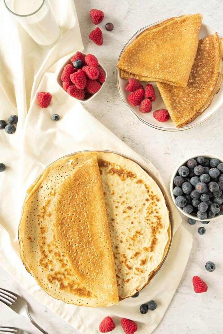 French Crepes Recipe (thin pancakes) - Vintage Kitchen Notes