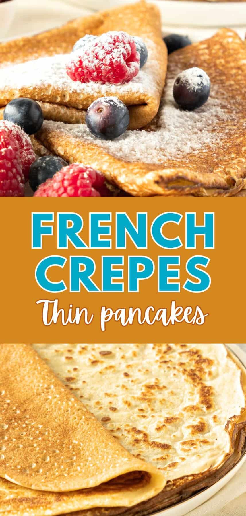 French Crepes Recipe (thin pancakes) - Vintage Kitchen Notes