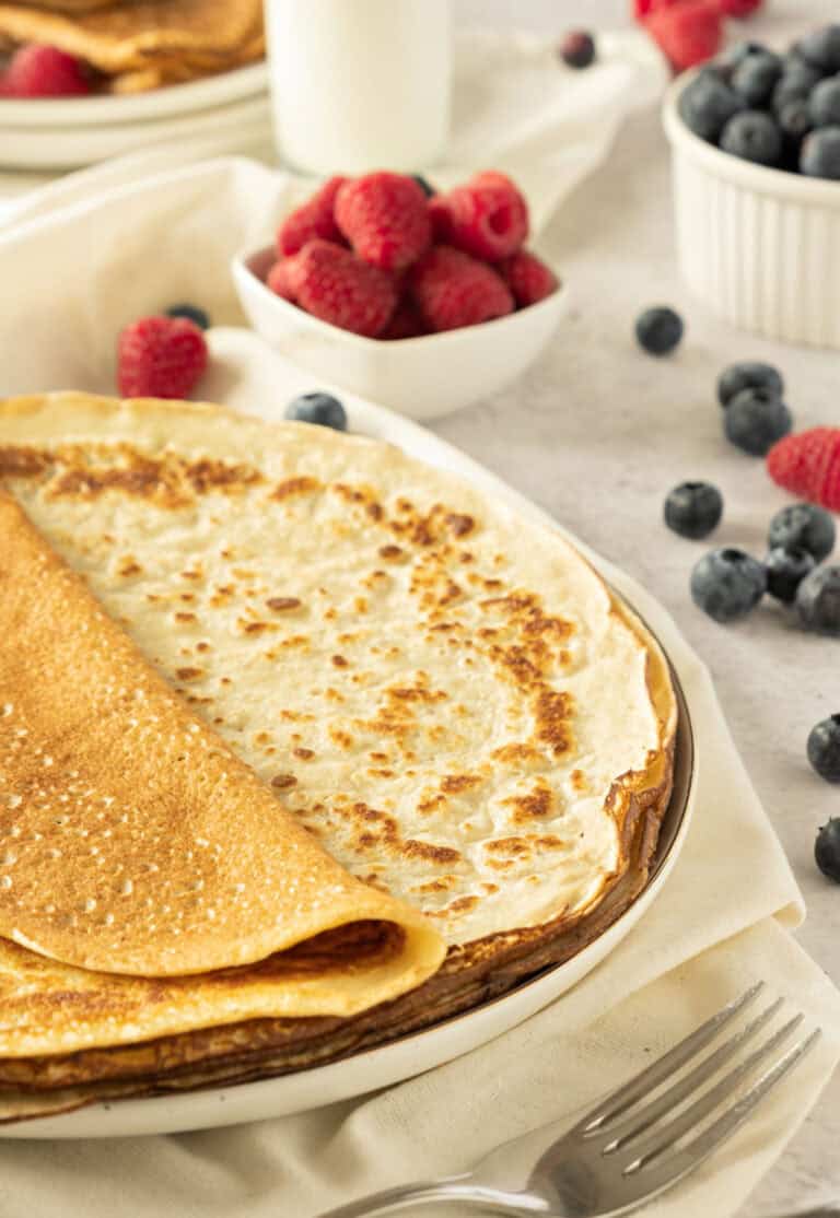 French Crepes Recipe (thin pancakes) - Vintage Kitchen Notes