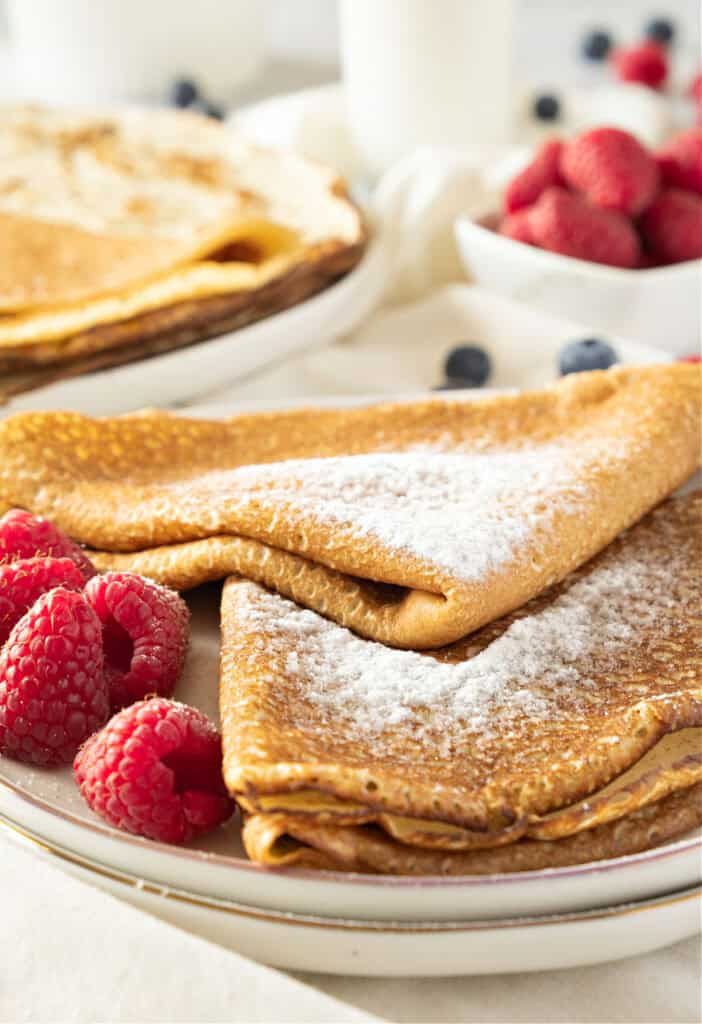 French Crepes Recipe (thin pancakes) - Vintage Kitchen Notes