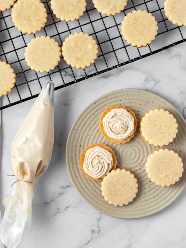 Vanilla Cookies with Vanilla Buttercream - Vintage Kitchen Notes