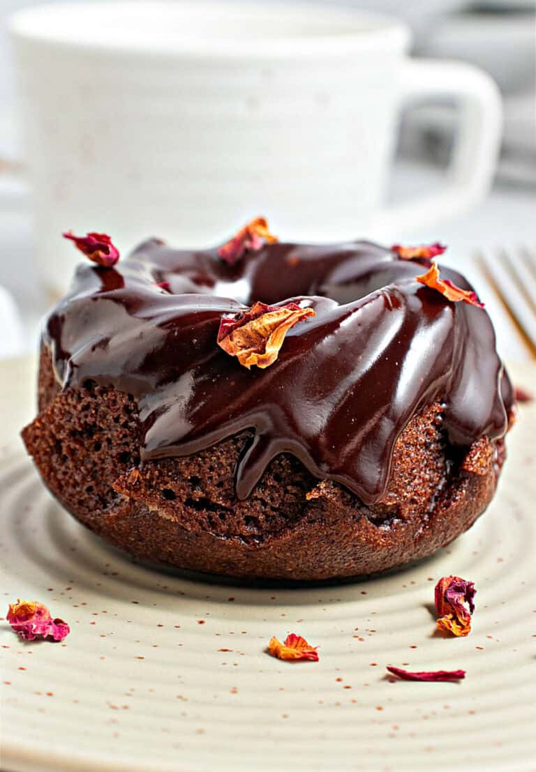 Glazed Mini Chocolate Bundt Cakes - Vintage Kitchen Notes