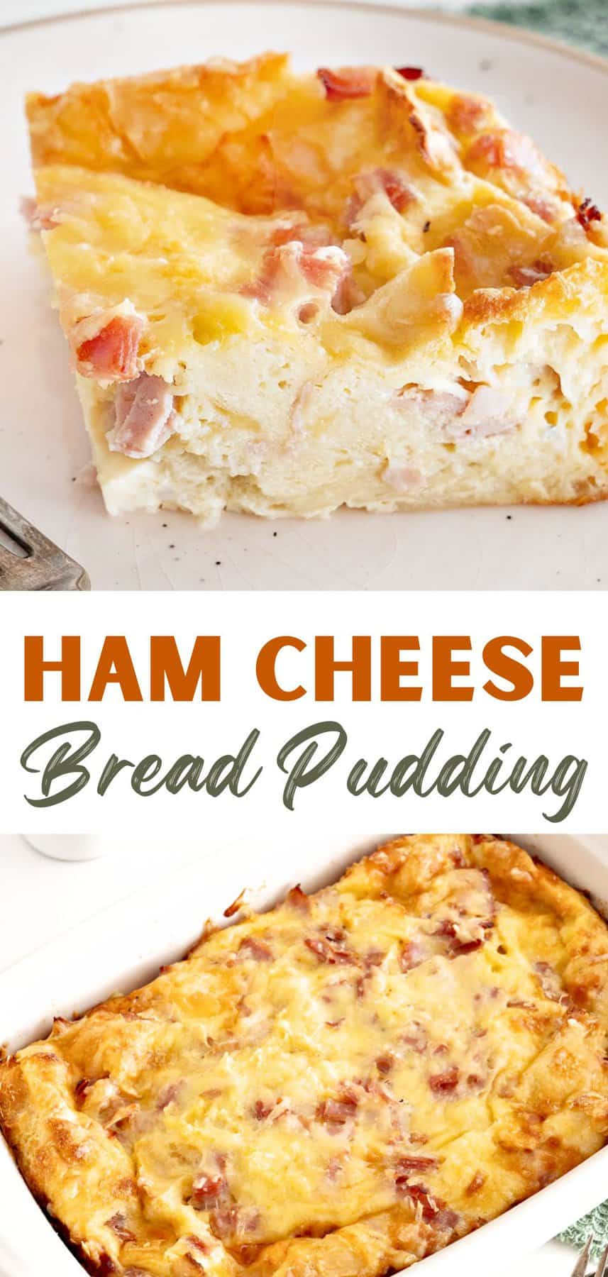 Ham and Cheese Strata (savory bread pudding) - Vintage Kitchen Notes