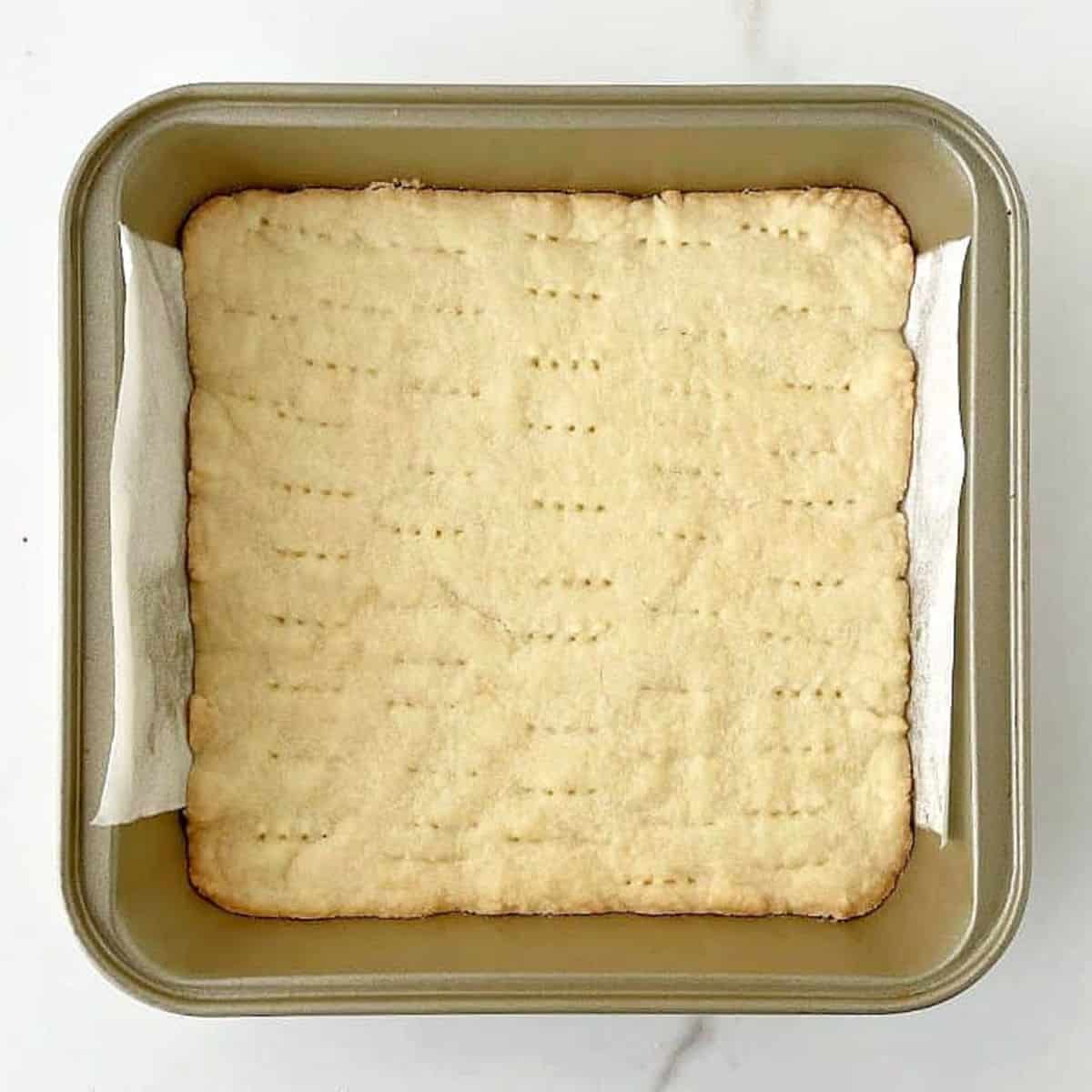 Shortbread Crust (for bars & squares) - Vintage Kitchen Notes