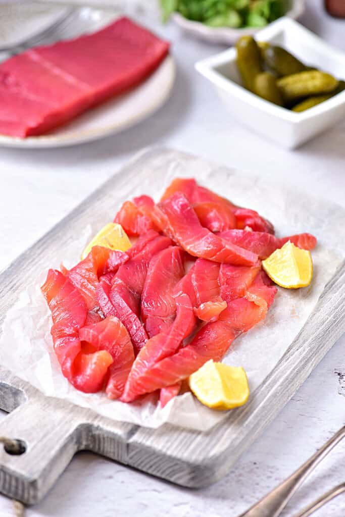 Beet Cured Salmon (Beetroot Gravlax) - Vintage Kitchen Notes