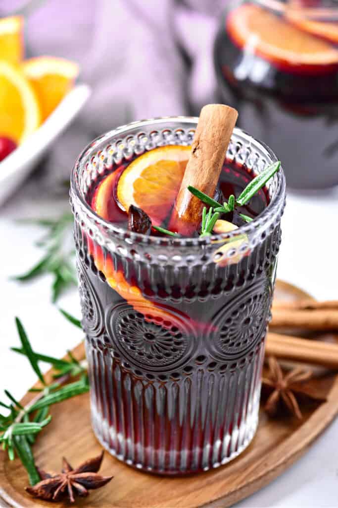 Spiced Mulled Wine (easy Winter drink) - Vintage Kitchen Notes