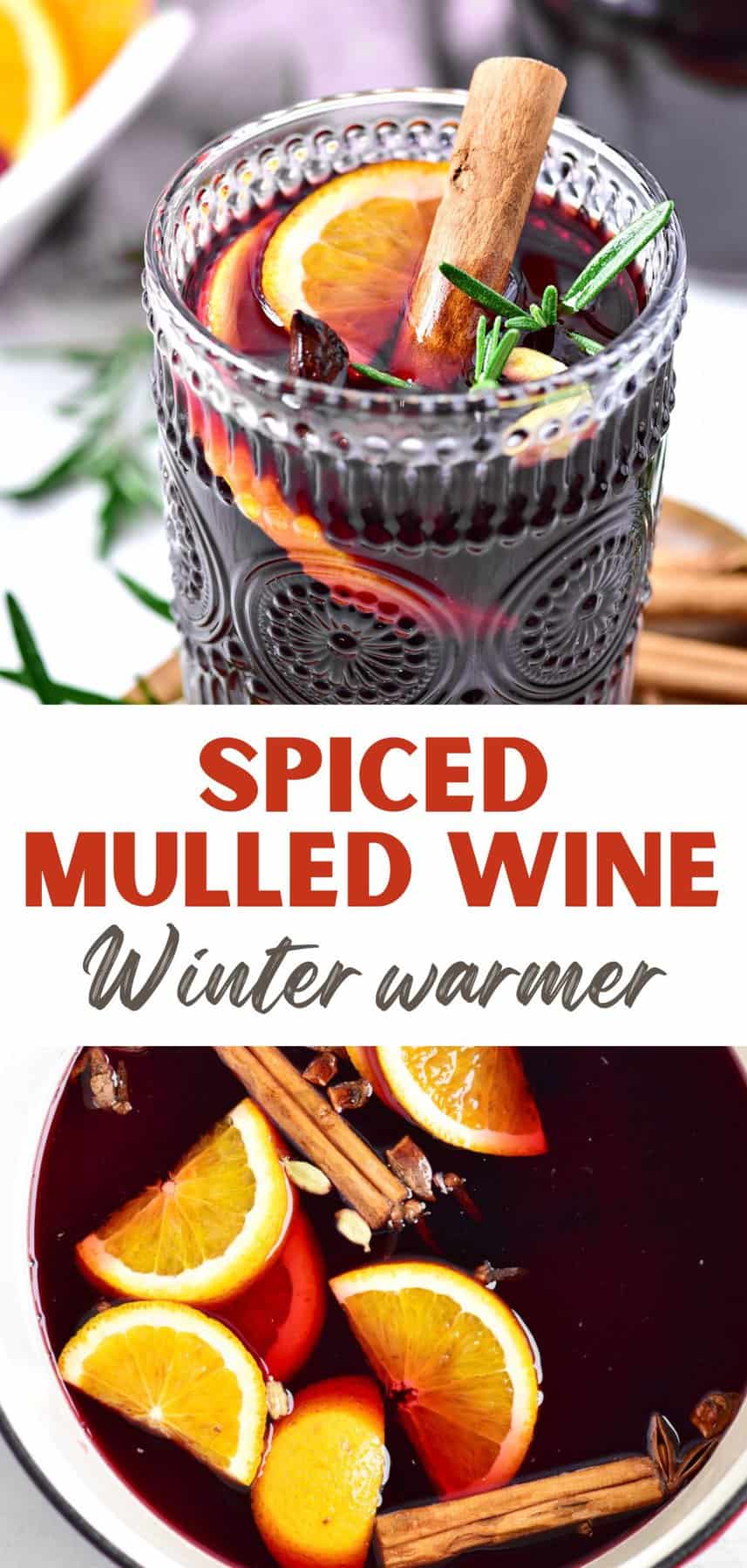 Spiced Mulled Wine (easy Winter drink) - Vintage Kitchen Notes