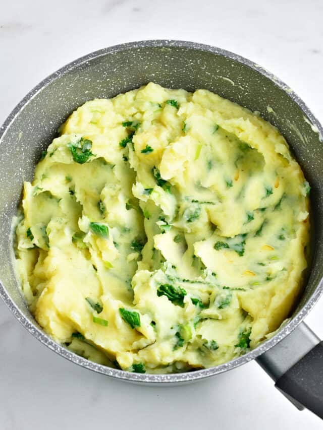 Colcannon (Irish mashed potatoes) - Vintage Kitchen Notes
