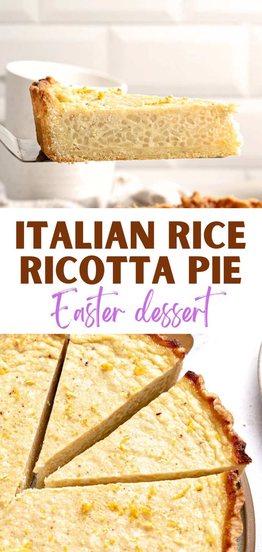 Italian Rice Pie with Ricotta (dessert) - Vintage Kitchen Notes