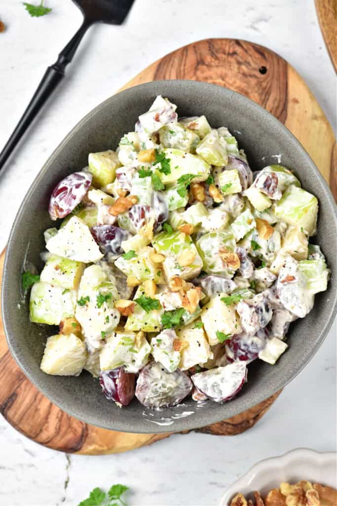 Classic Waldorf Salad (with grapes) - Vintage Kitchen Notes