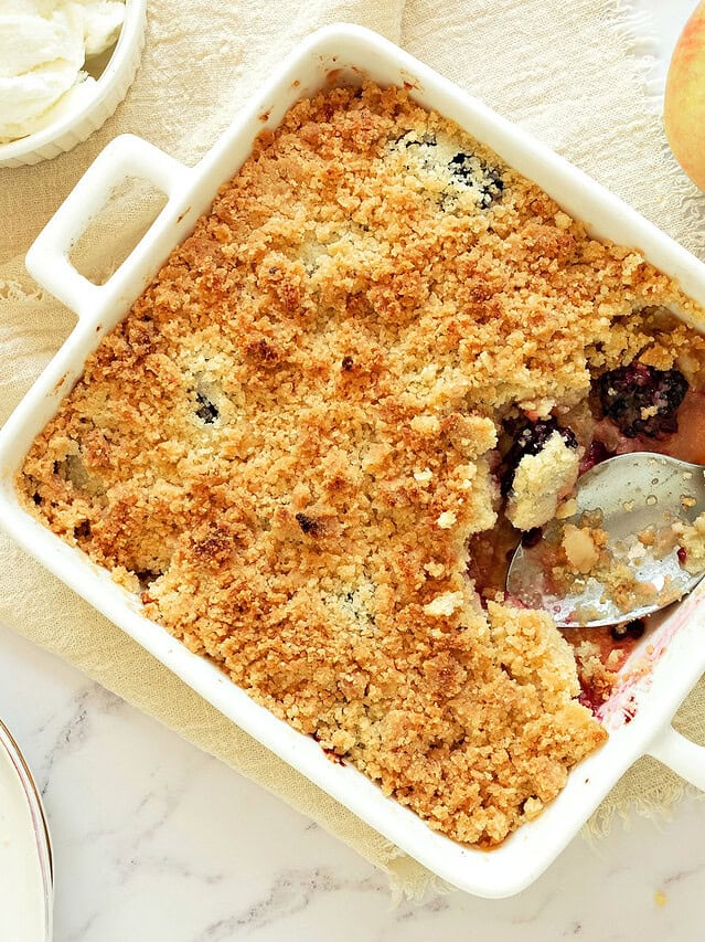 Raspberry Apple crumb bars - Vintage Kitchen Notes
