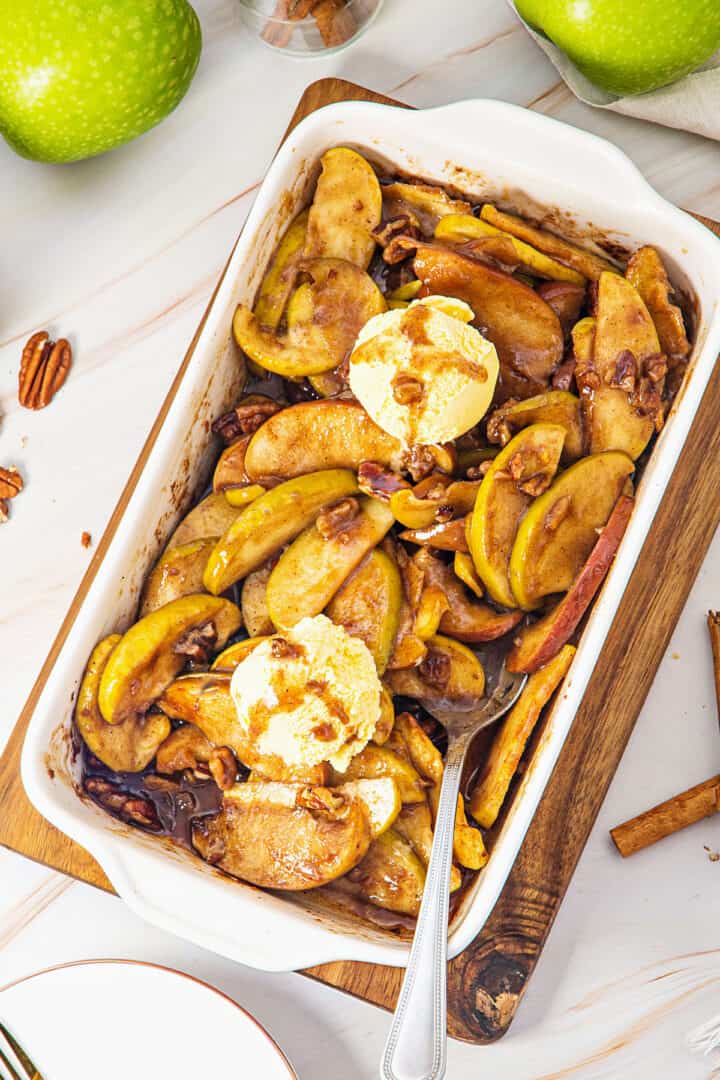 Baked Cinnamon Apple Slices (self-sauced!) - Vintage Kitchen Notes