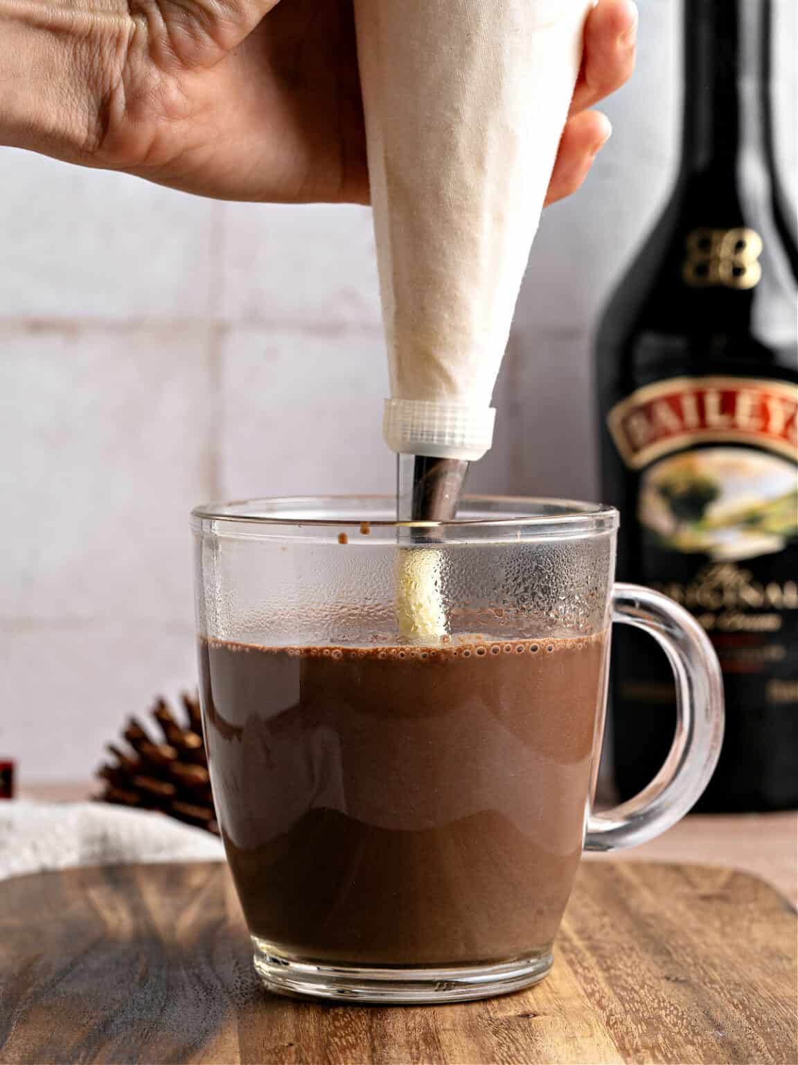 15-minute Hot Chocolate with Baileys Liqueur - Vintage Kitchen Notes