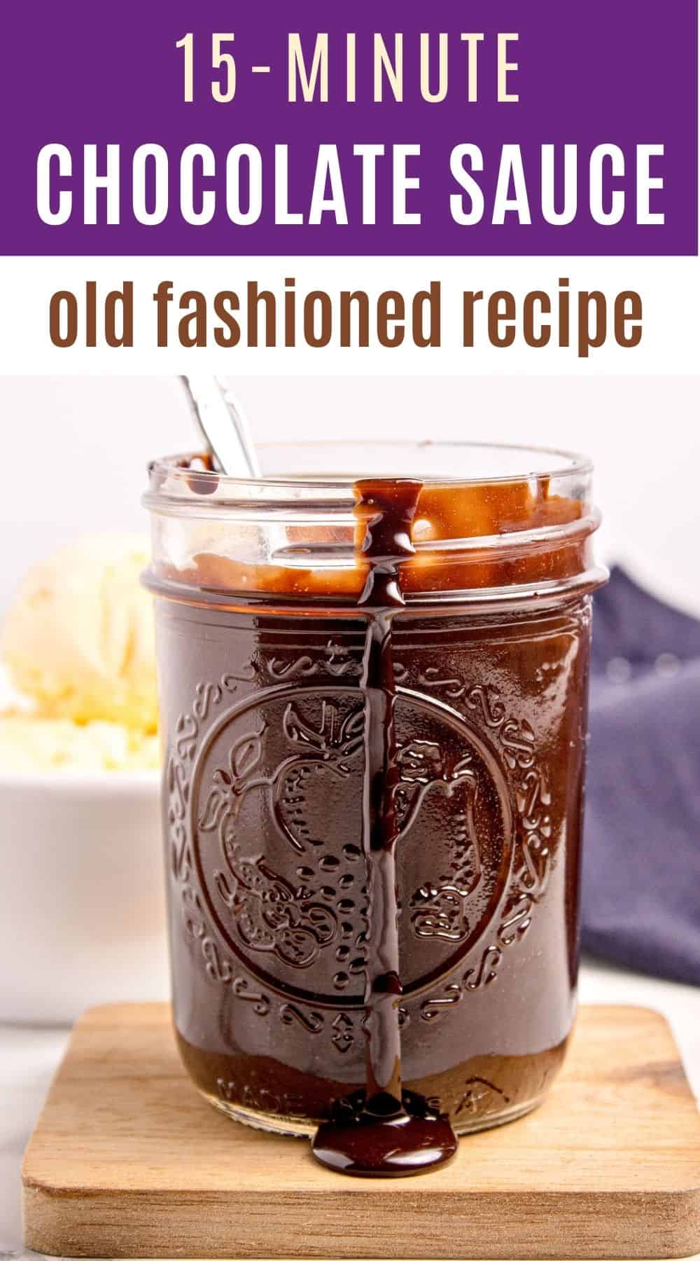 15-Minute Chocolate Sauce (cocoa powder) - Vintage Kitchen Notes